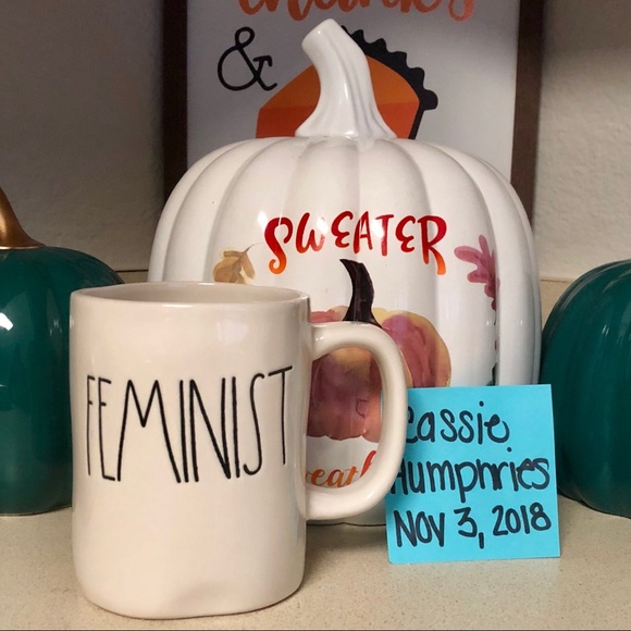 Rae Dunn | Other | Rae Dunn Pottery Long Letter Feminist Mug | Poshmark